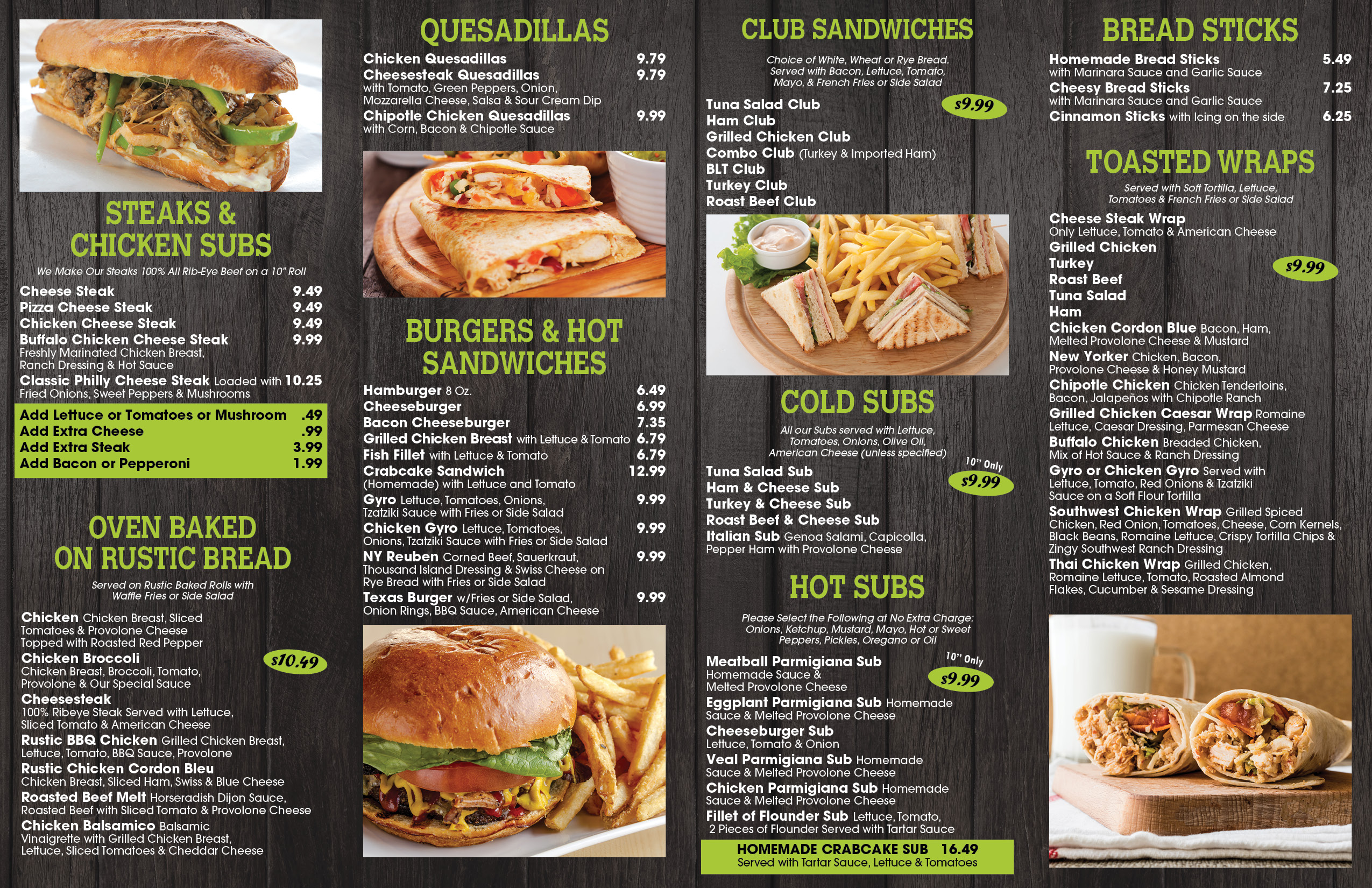 Our Menu | Red Zone Pizzeria